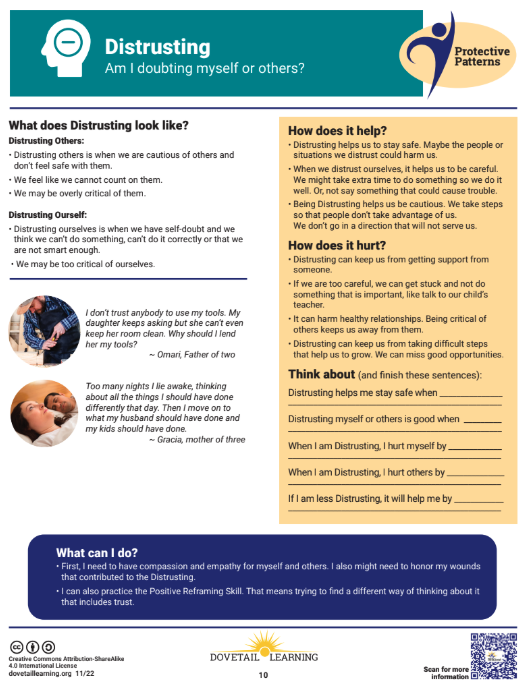 Distrusting Introductory Handout - Dovetail Learning